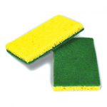 Medium Duty Yellow/Green Scrubbing Sponge - Magid Supplies
